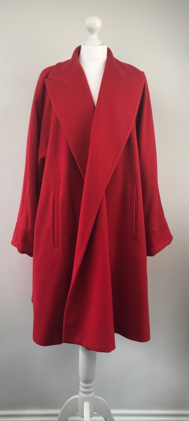 Louis Féraud Retro Chic Wool-Cashmere Flared Coat - Loose Sleeves
