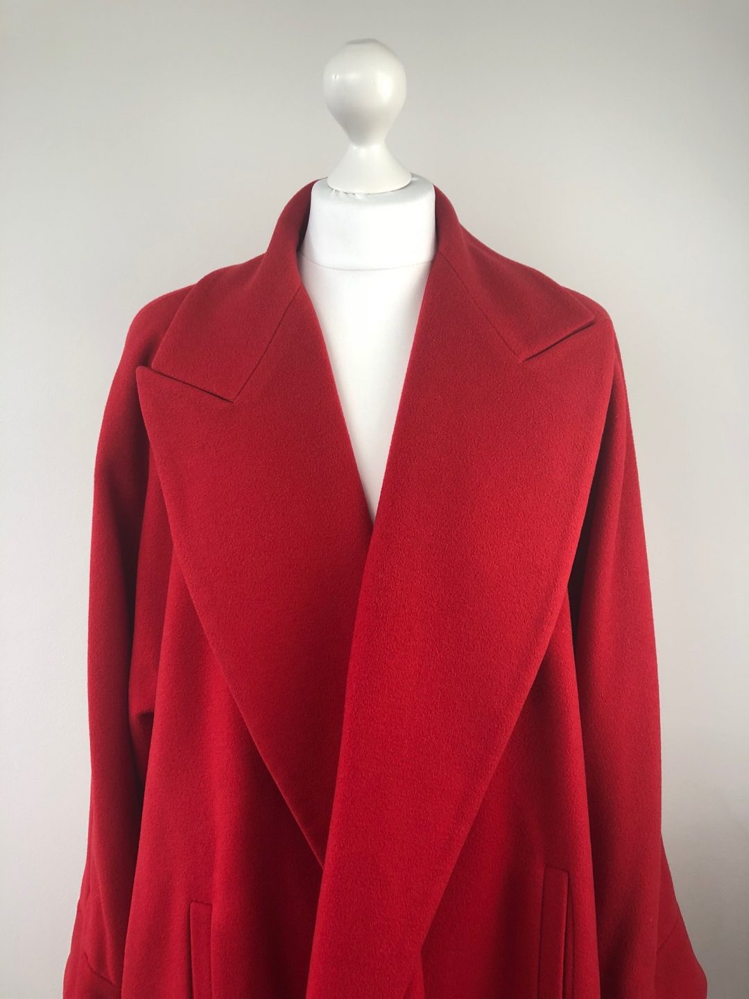 Louis Féraud Retro Chic Wool-Cashmere Flared Coat - Loose Sleeves