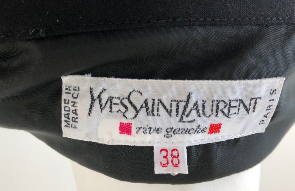 YSL Double-Breasted Wool Blazer Mother Pearl Buttons