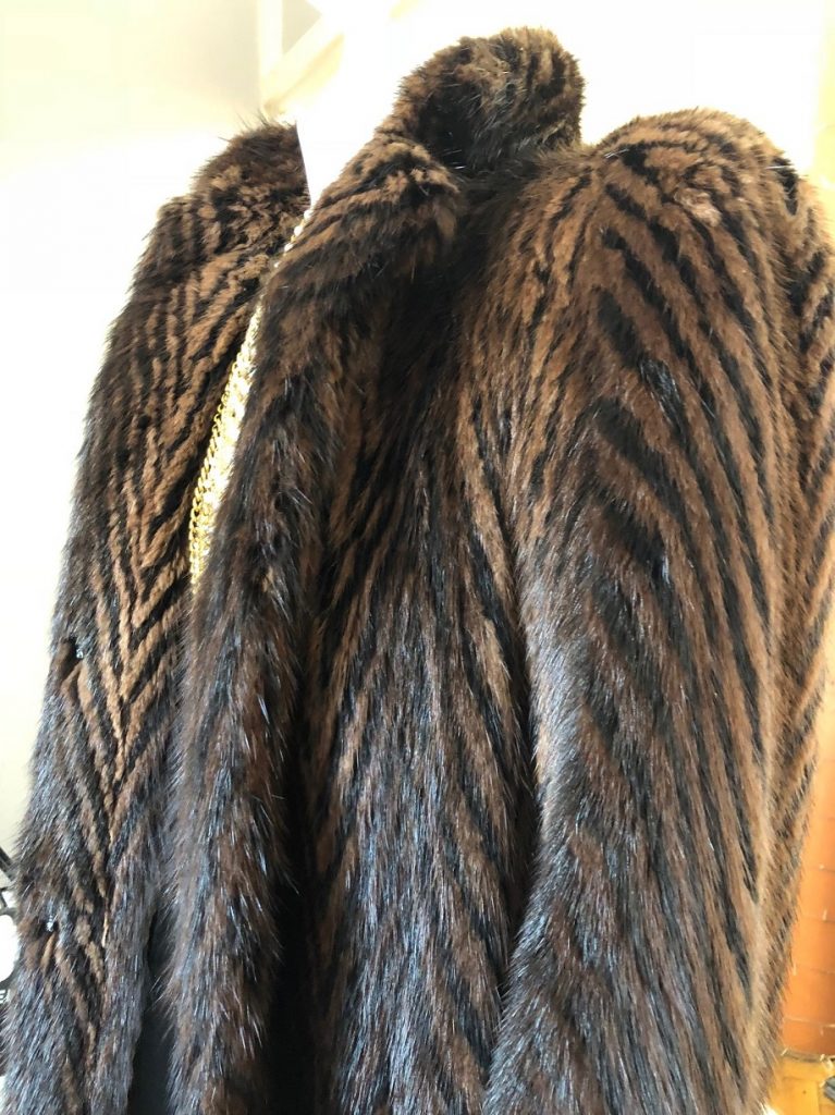 VINTAGE Mink Fur Coat Mahogany Full Length - Chelsea Vintage Couture