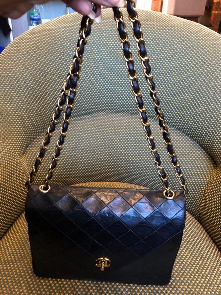 CHANEL Timeless V-Stitch Double Chain Shoulder Bag VERY RARE - Chelsea ...