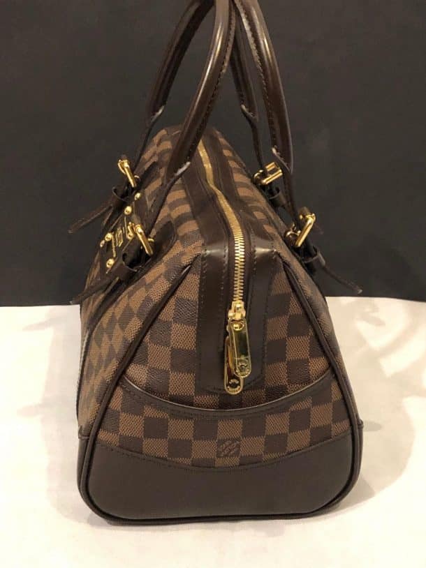 LOUIS VUITTON Damier Ebène Canvas Berkeley Bag - Chelsea Vintage Couture